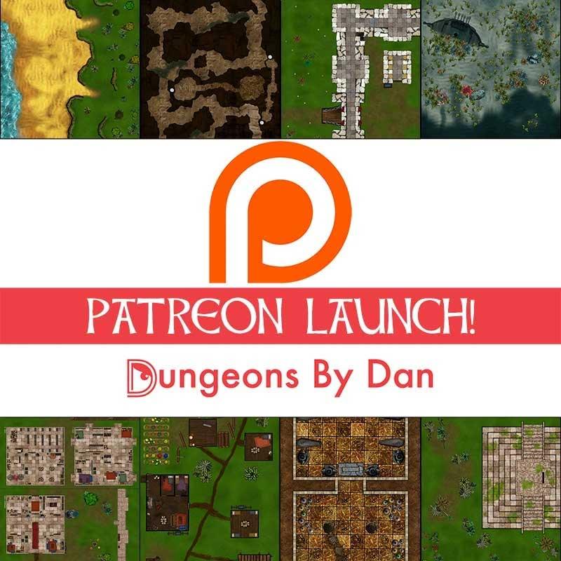 Patreon Maps For RPG Games – Dungeons By Dan