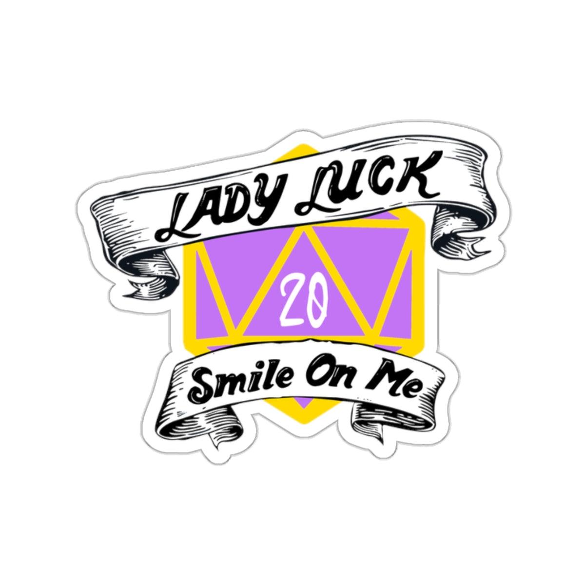 Lady Luck Smile On Me Kiss-Cut Stickers – Dungeons By Dan